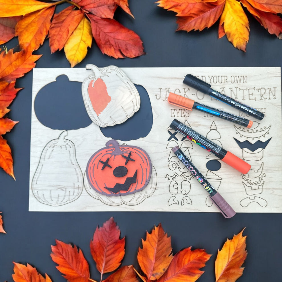 Build Your Own Jack-O-Lantern Halloween Activity Kit – Dani Allen Customs